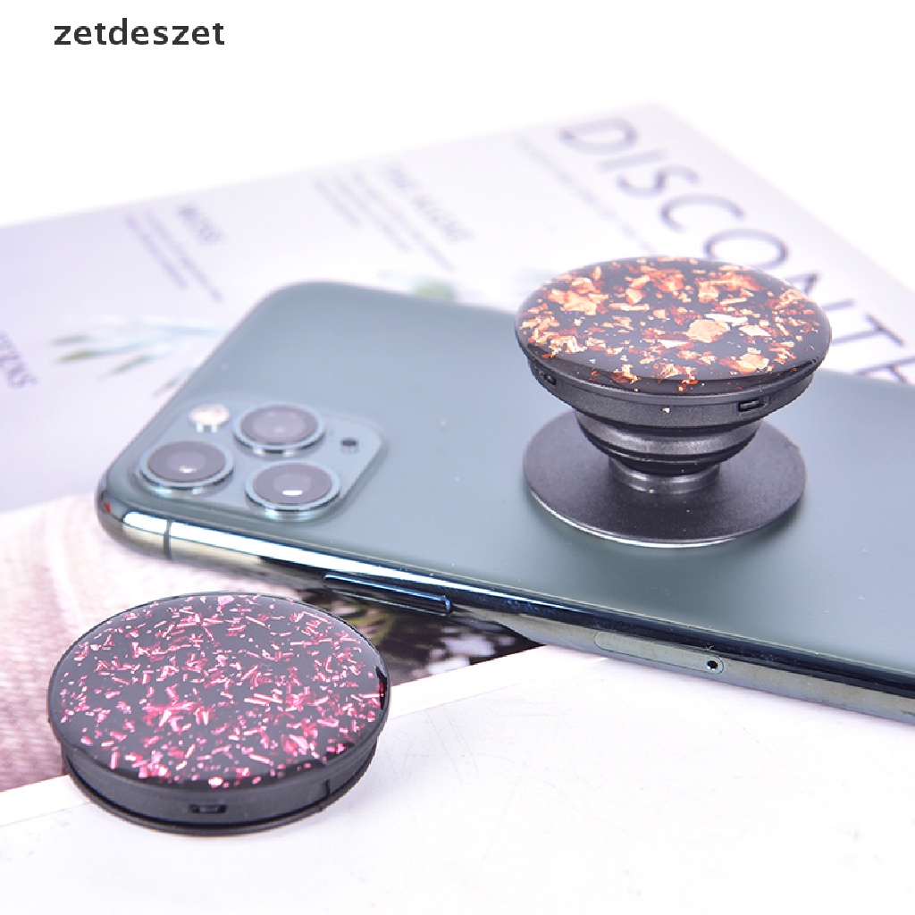 (zetdeszet) Universal epoxy Round Shape Phone Holder Expanding Finger ...