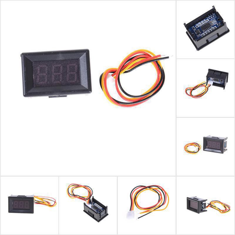 GoldenSilverDC 0-100V LED Mini Digital Voltmeter Volt Meter Gauge ...