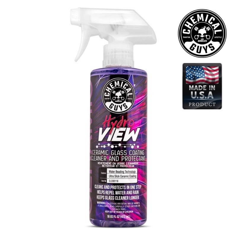 (ของแท้) HYDROVIEW CERAMIC GLASS CLEANER COATINGChemical Guys น้ำยา ...