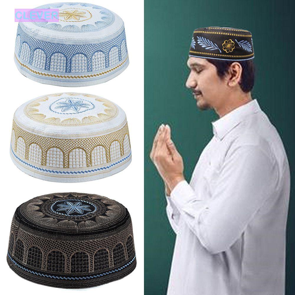CLEVER Men Muslim Hat Islam Musliman Turban India Caps Embroidery ...