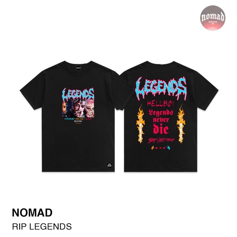 เสื้อยืด Oversize ลายสตรีท RIP LEGENDS????NOMAD เสื้อผู้ชาย/ผู้หญิง ...