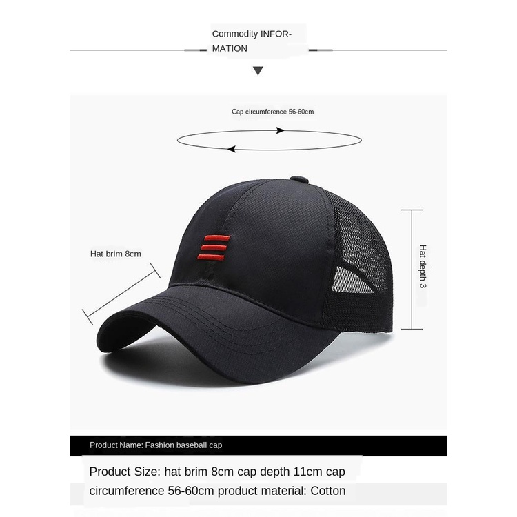 Summer baseball cap men39s summer hat Korean outdoor sun hat casual ...