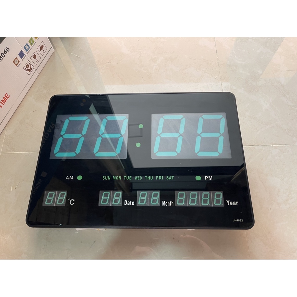 BestoreHome นาฬิกาดิจิตอล LED DIGITAL CLOCK แขวนผนัง 48x18.9x3.5 ซ.ม ...