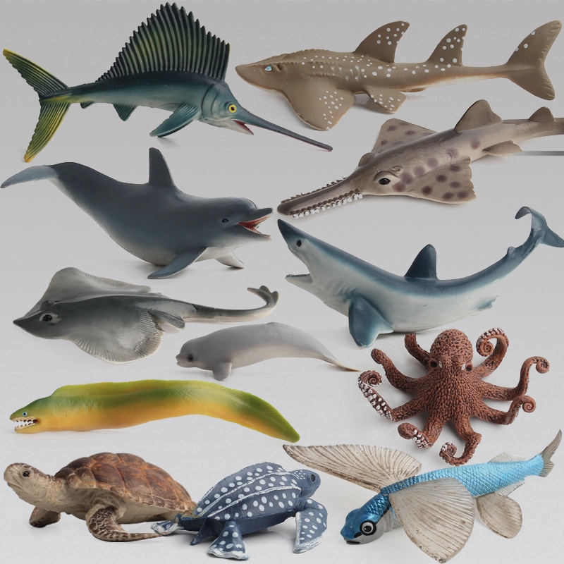 Simulation Cute Underwater Marine Life Octopus Turtle Shark Dolphin ...