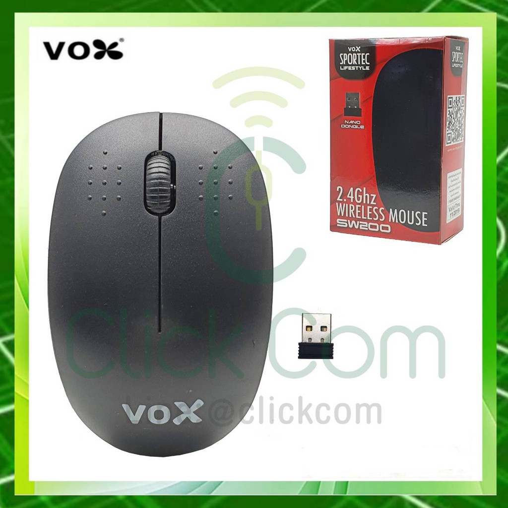 Vox USB 2.4Ghz WIRELESS MOUSE SW200 - c.clickcom - ThaiPick