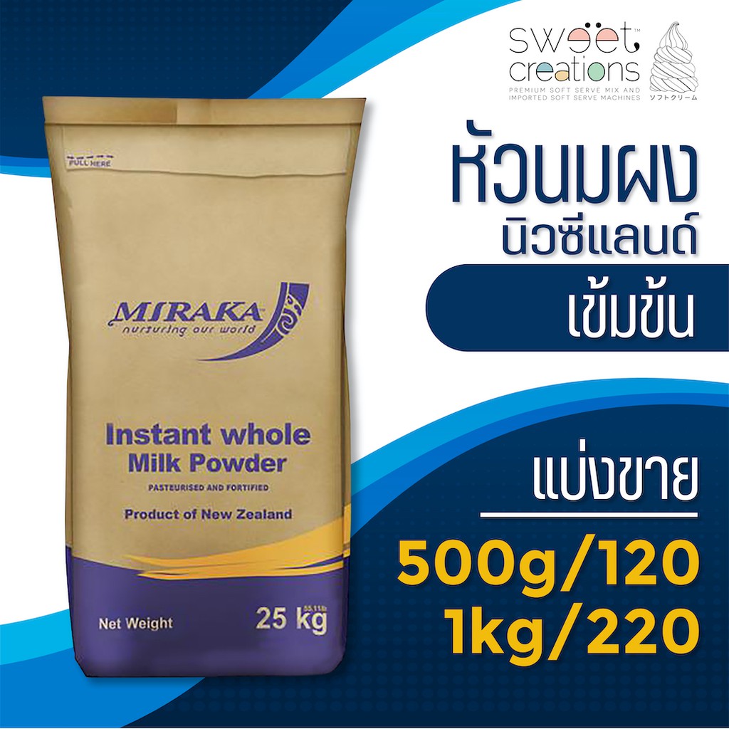 หัวนมผงนิวซีแลนด์แท้100% แบบแบ่งขาย ยี่ห้อ Miraka (New Zeland Full ...