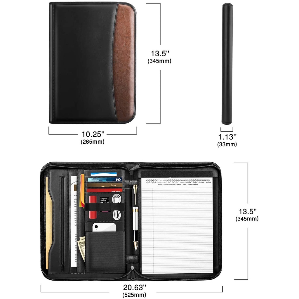 MoKo Professional Interview Resume Document Organizer Tablet Pouch ...