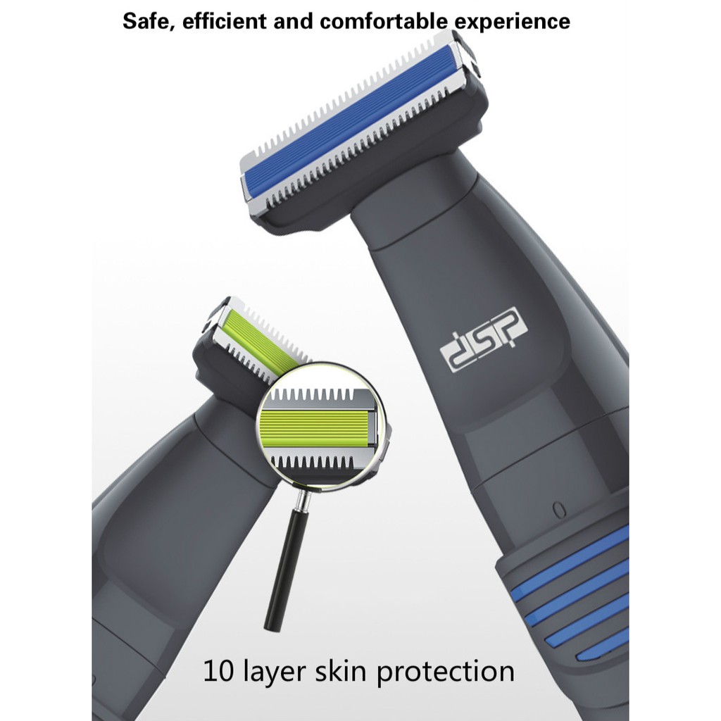 DSP Face+Body Hybrid Electric Shaver and Trimmer Private Part Muti ...