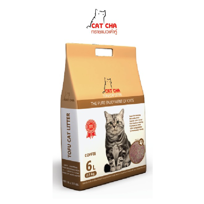 ทรายเต้าหู้ CAT CHA กลิ่นกาแฟ ส่งฟรี - catcha.litter - ThaiPick