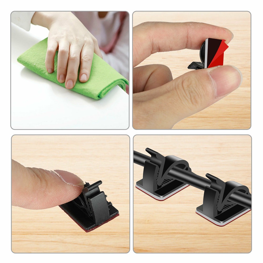 BERNARDO Creative Cable Clips for Car Office and Home Management Wire ...