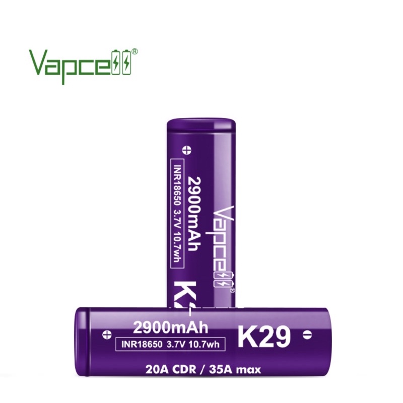 ถ่านชาร์จVapcell INR18650 K29 2900mAh 3.7V ของแท้เช็คโค๊ดได้ ...