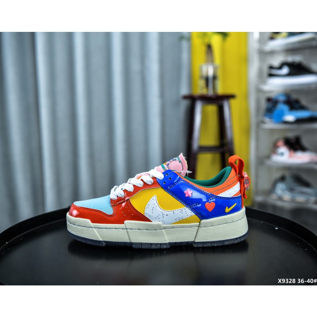 Nike Dunk Low Disrupt Rainbow รองเท้าลำลองแฟชั่นสตรี Trend All-match ...