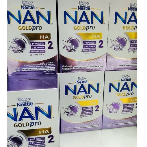 Nestle NAN Goldpro HA2 แนนโกลด์โปร สูตร2 (700 g.) ป้องกันเกิดภาวะ ...