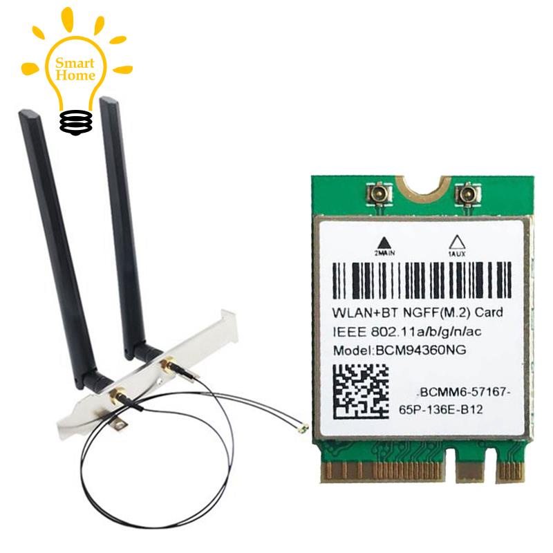 Dual Band Wireless Wifi Card Intel AC7260 7260HMW ac Mini PCI-E 2.4G ...