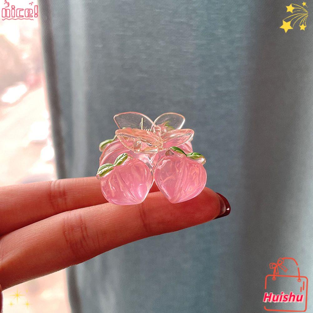 HS New Hair Claw Summer Headband Hair Clips Lovely Peach Hair Crab ...