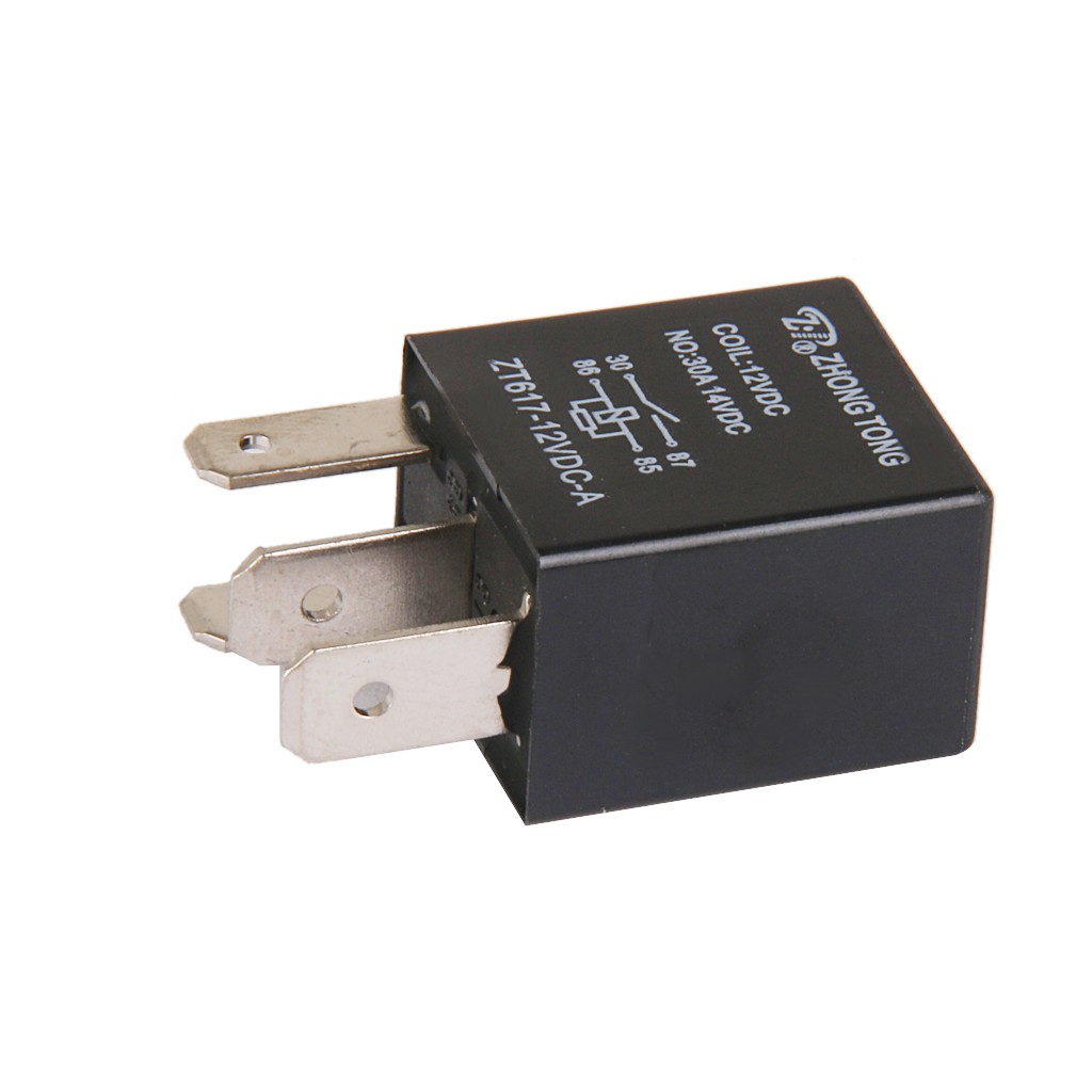 อุปกรณ์รถบรรทุกรีเลย์ Dc 12v 30a 30 Amp Spst Relays 4 Pin สําหรับออโตคา ...