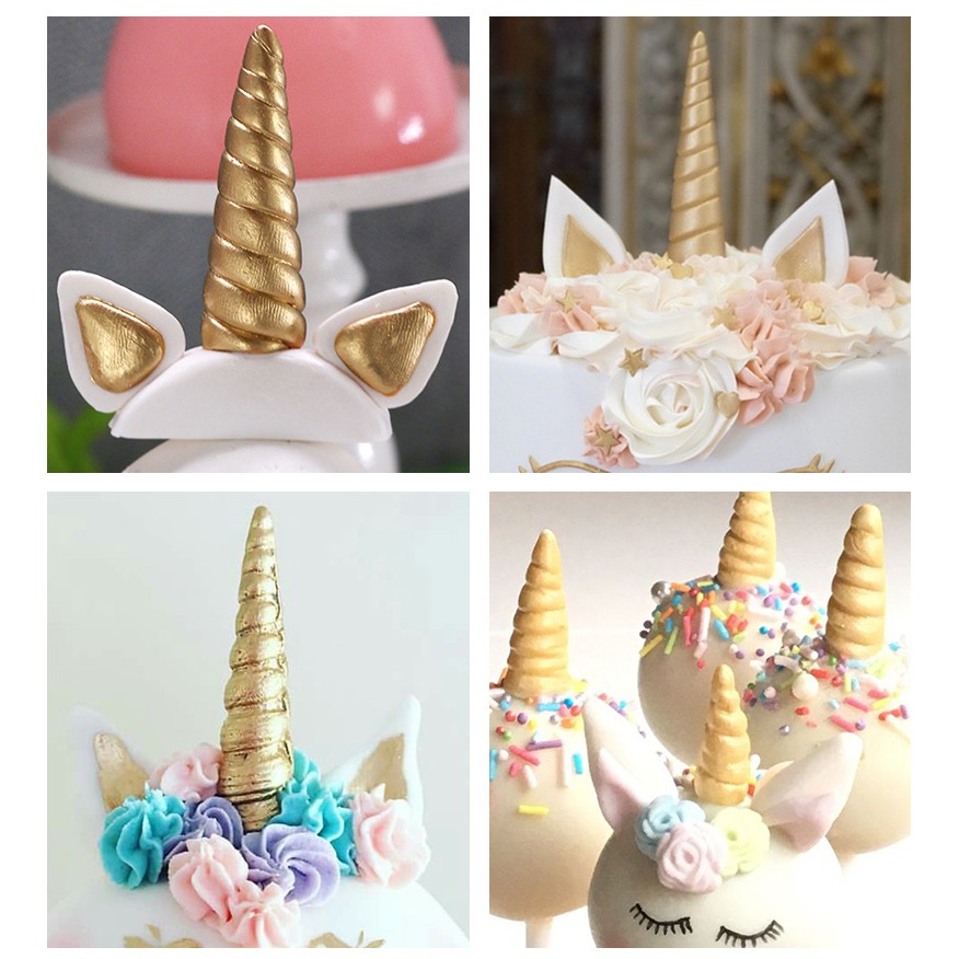 Unicorn Cake Topper 3D For Party Decoration Birthday, Wedding Cake ...