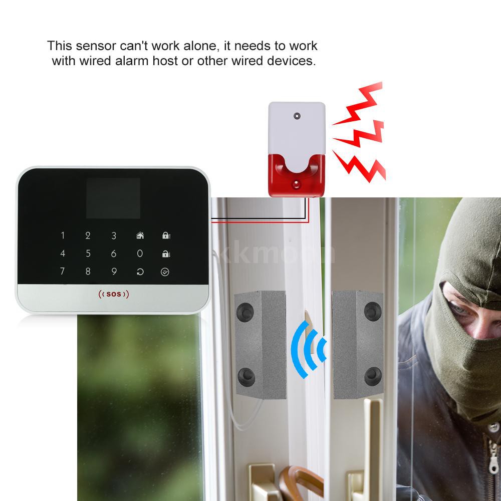 Wired Metal Rolling Gate Door Window Sensor Magnetic Contacts Alarm ...