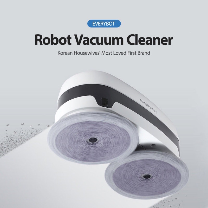 [MADE in KOREA] EVERYBOT EDGE Robot Wet mop Cleaner / Powerful cleaning / Smart Sensor | Shopee ...