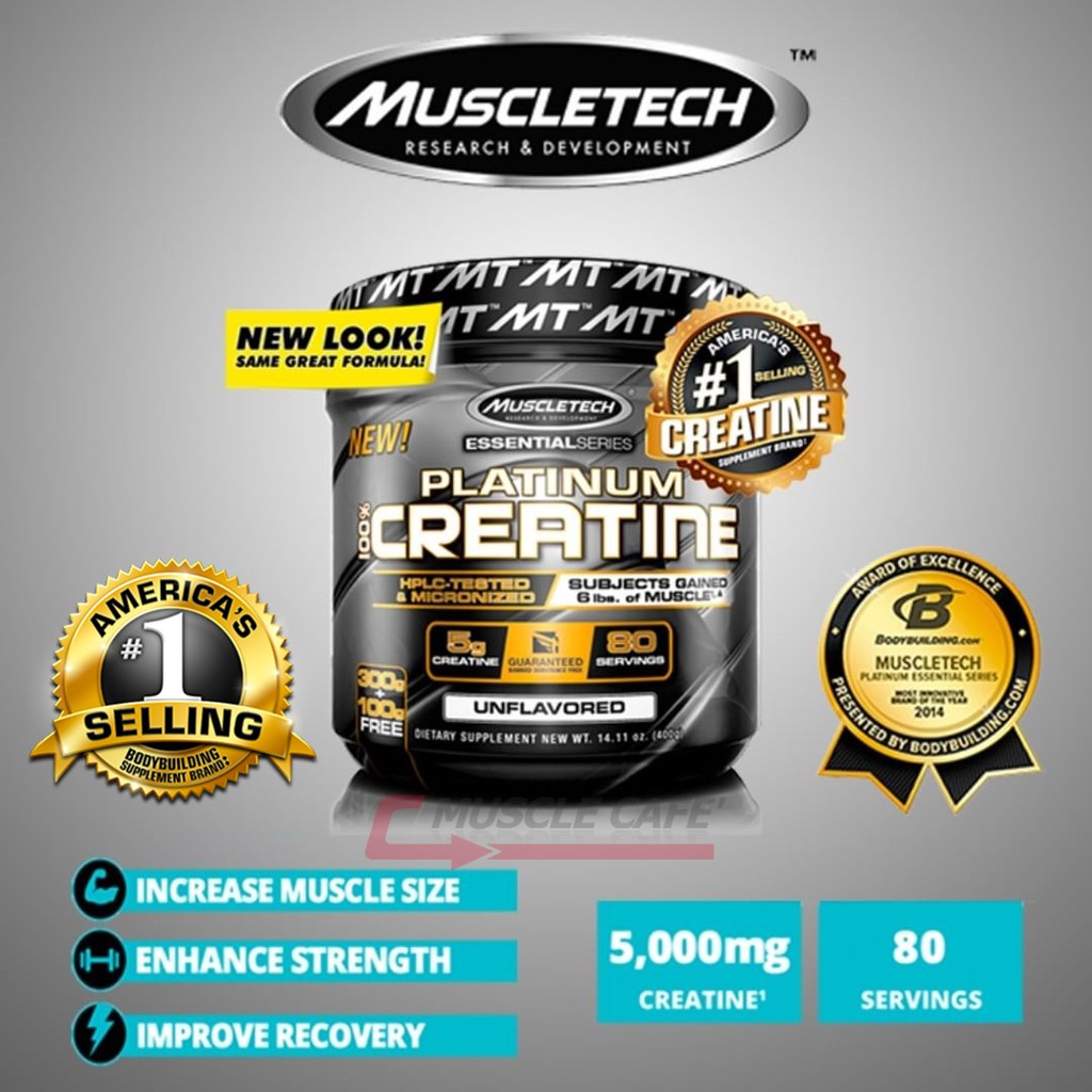 MuscleTech Creatine (400g) แพ็คเก็จใหม่ล่าสุด | Shopee Thailand