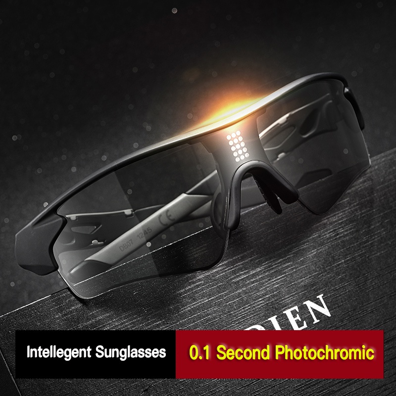 Intelligent myopia photochromic driving sunglasses men transition lcd ...