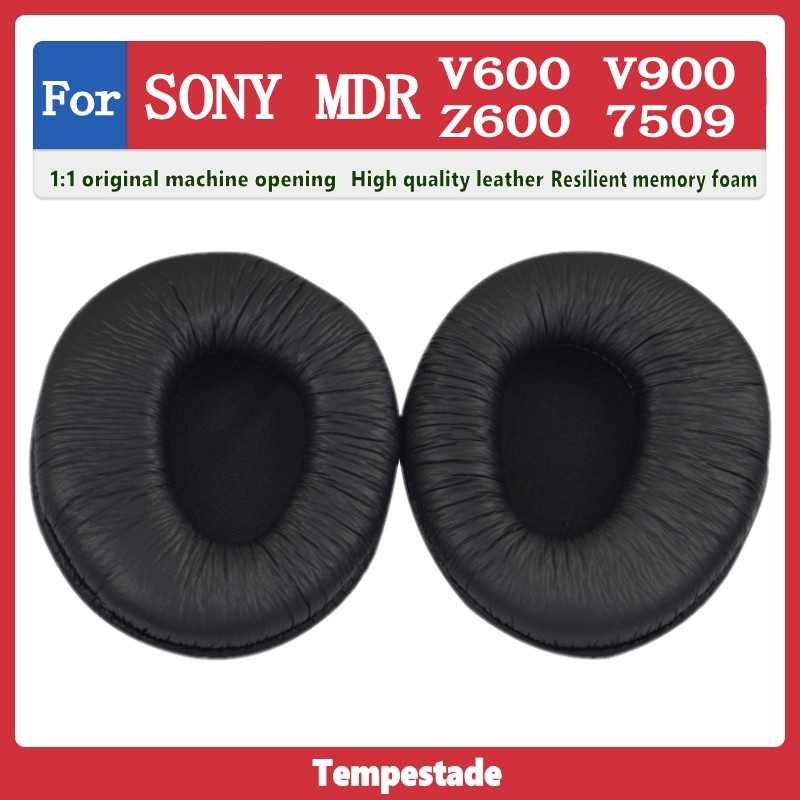 Tempestade เคสหูฟังหนัง ฟองน้ํา สําหรับ SONY MDR V600 V900 Z600 7509 ...