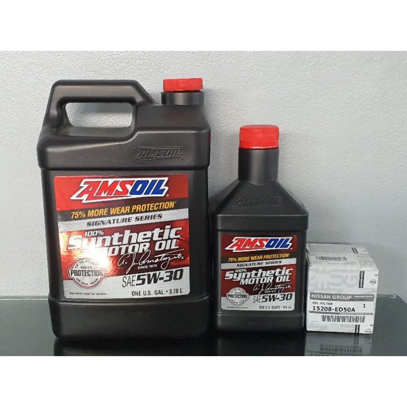 AMSOIL 5w30 XL แถมกรองน้ำมันเครื่องแท้ - wuttipatthinwilai - ThaiPick