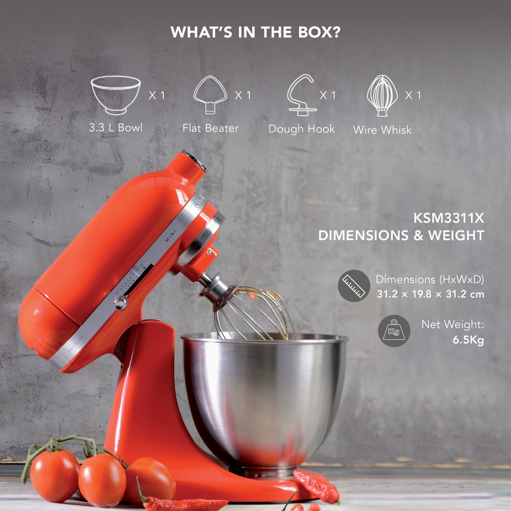KitchenAid Stand Mixer 3.3L 5KSM3311XE - kitchenaid_thailand - ThaiPick