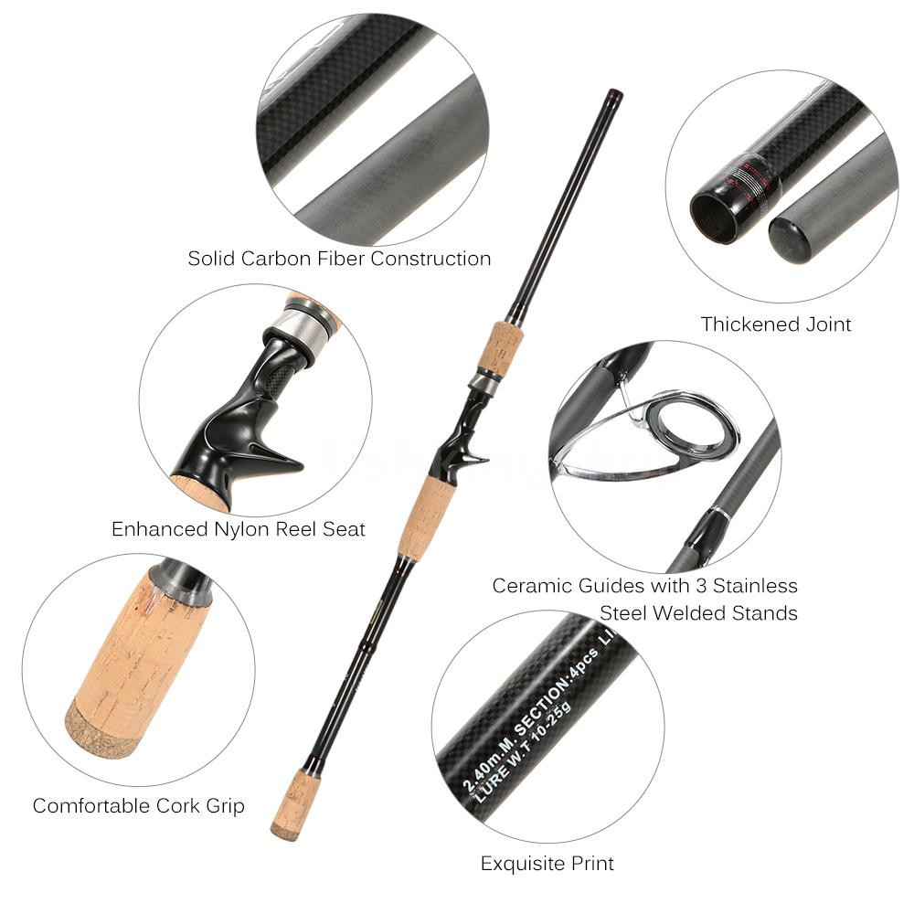 (fhyg) คันเบ็ดตกปลา 4 ส่วน ขนาดพกพา - fishking.th - ThaiPick