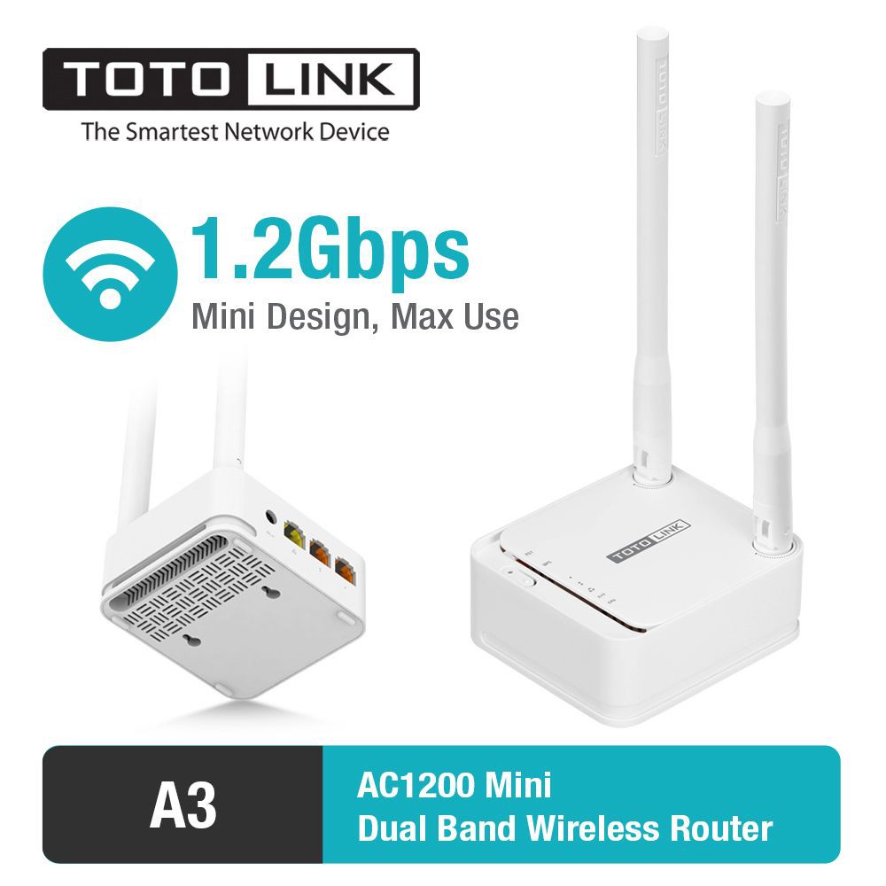 TOTOLINK รุ่น A3 AC1200 Mini Wireless Dual Band Router ...