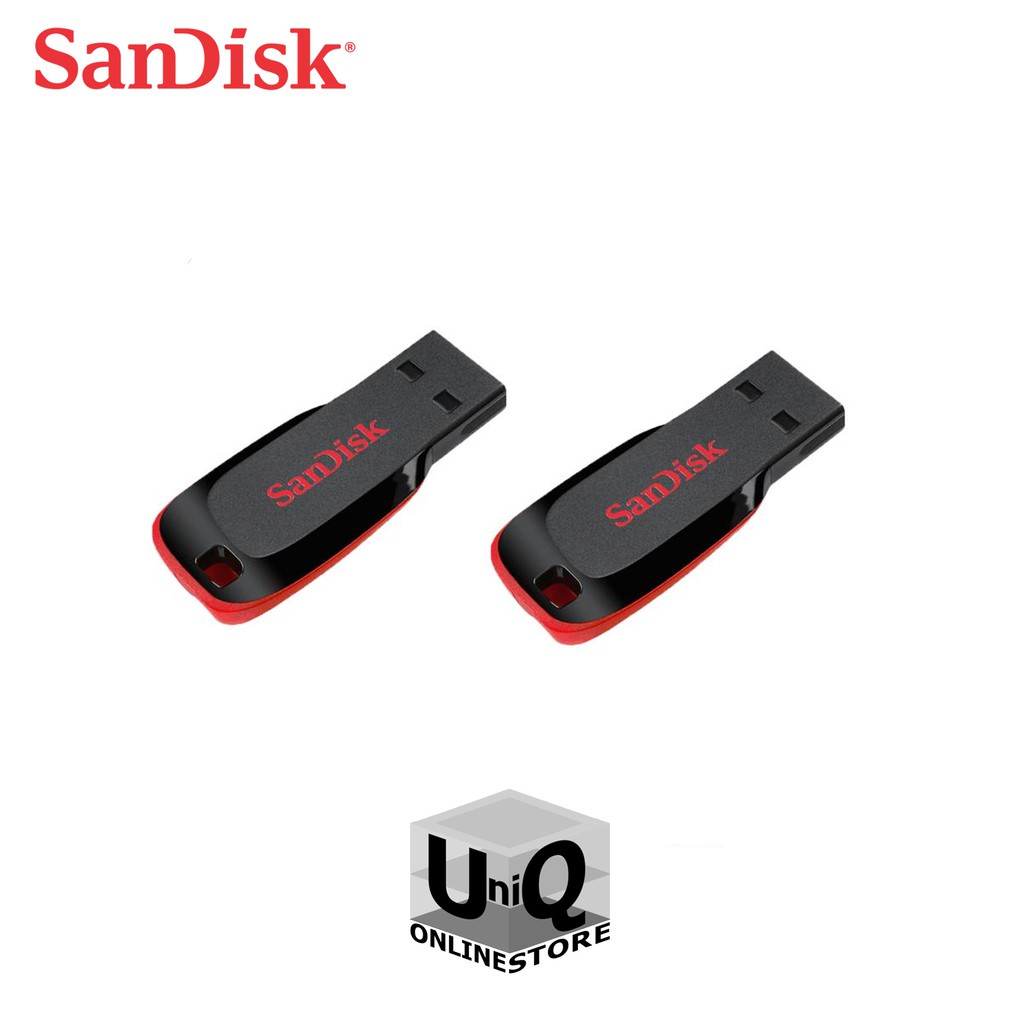 SanDisk Cruzer Blade 16GB Flash Drive (Black) SET OF 2 | Shopee Thailand