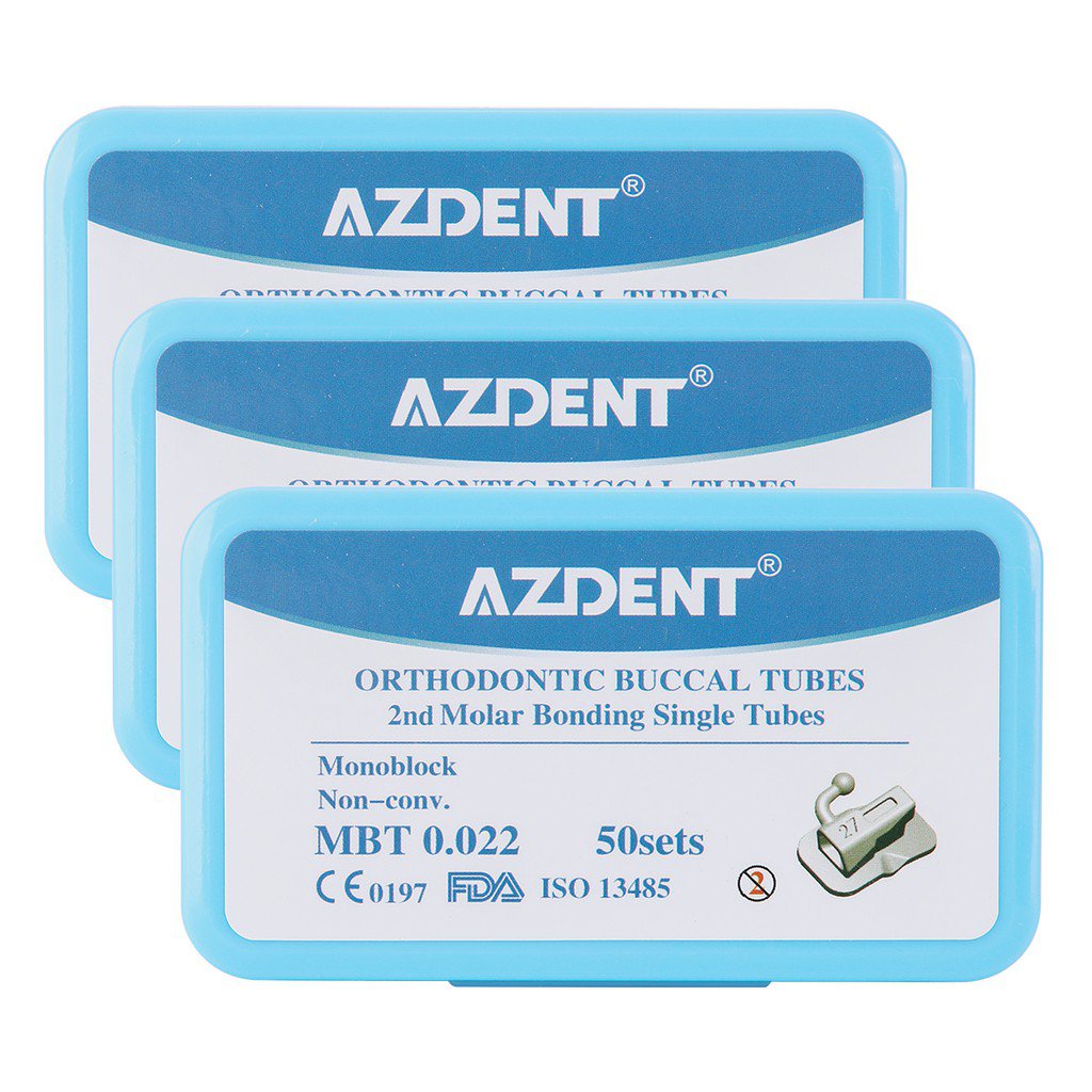 AZDENT 1st/2nd Molar Bondable Monoblock Non-Convertible Single Buccal ...