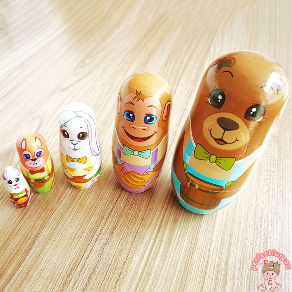 (perfectforyou ) 5 Layer Matryoshka Hand Painted Russian Nesting Doll ...