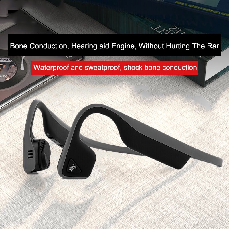 AS600 Bone Conduction Bluetooth Headset Sports Wireless Non-ear Bone Sensing Hanging E00 ...