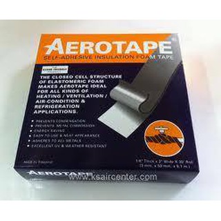 AERO TAPE แอร์โร่เทป 2" x 1/8"x30ฟุต เทปดำมีกาว | Shopee Thailand