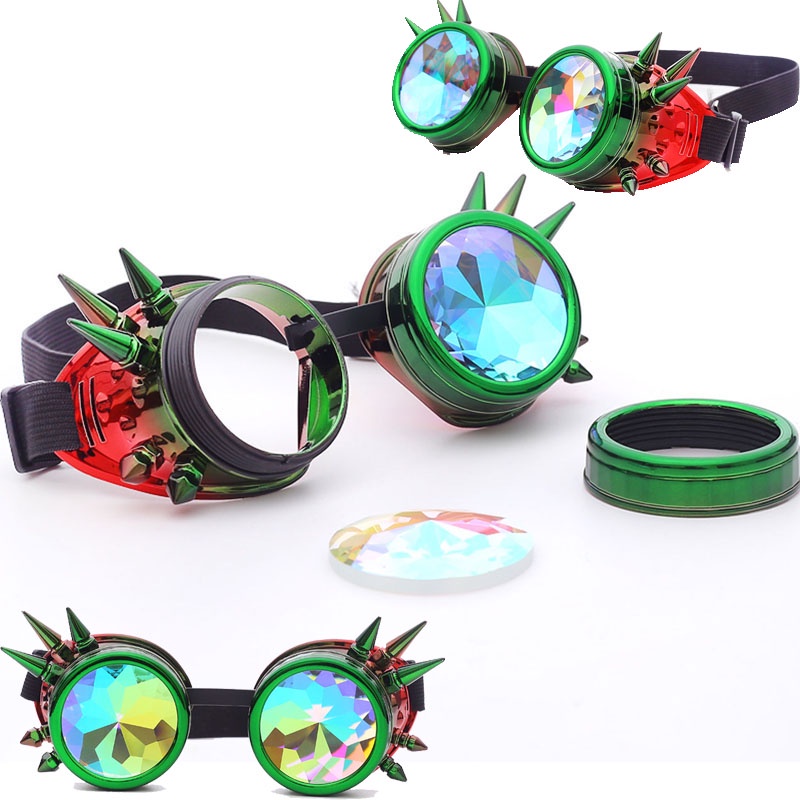 In Stockflorata Kaleidoscope Colorful Glasses Rave Festival Party Edm