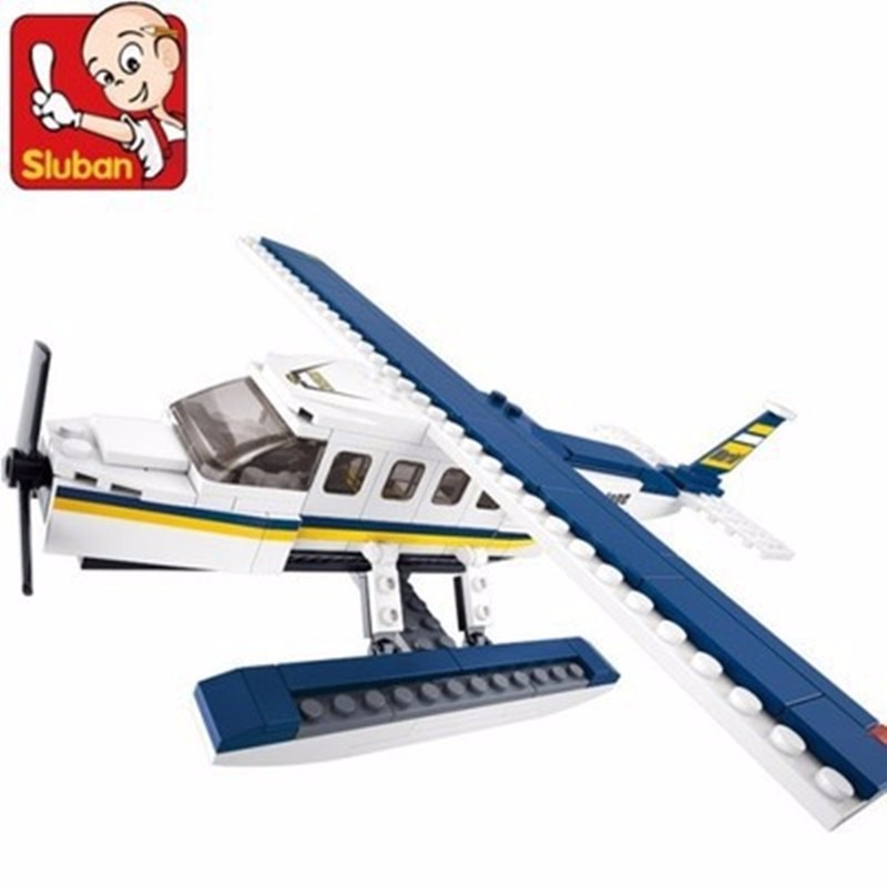 ღღ214PCS Sluban 0361 Military Navy Seaplane Airplane City Plane Model ...