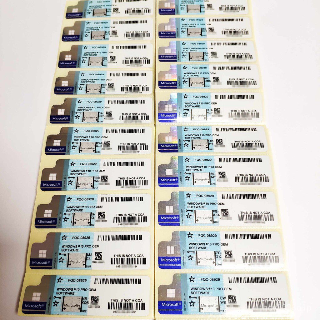 jzSa Windows 11 pro Windows 10 Professional Pro License Sticker License ...