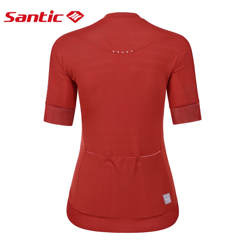 Santic มาใหม่ เสื้อกีฬาแขนสั้น สองชั้น กันลื่น สําหรับผู้หญิง เหมาะกับ ...
