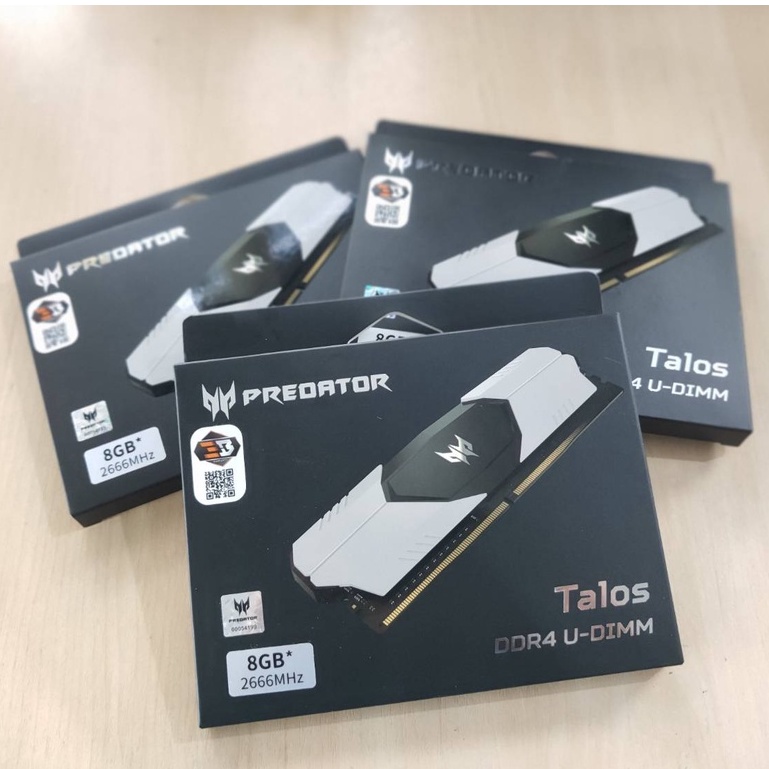 8GB (8X1) RAM PC DDR4 2666 MHz (แรมพีซี) PREDATOR TALOS ประกัน LT ...