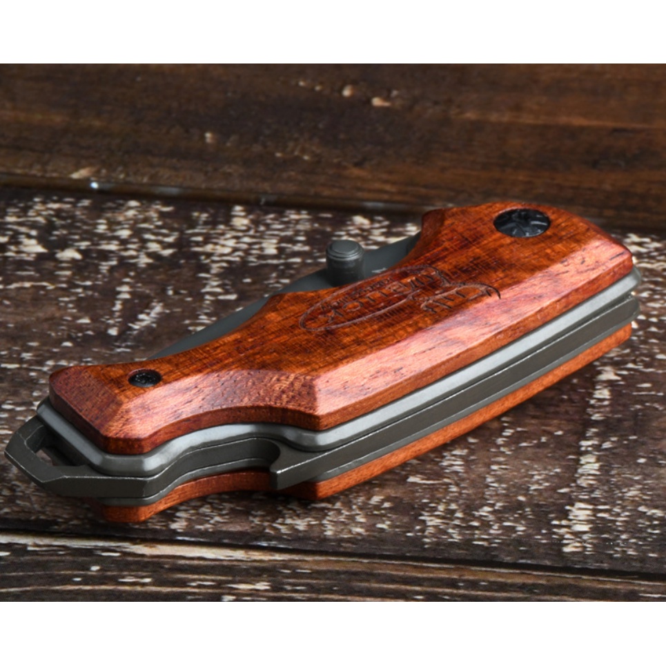 มีดพับเล็ก BUCK x44 ด้ามไม้ มีดพก เอนกประสงค์ อุปกรณ์แคมป์ปิ้งและเดิน ...