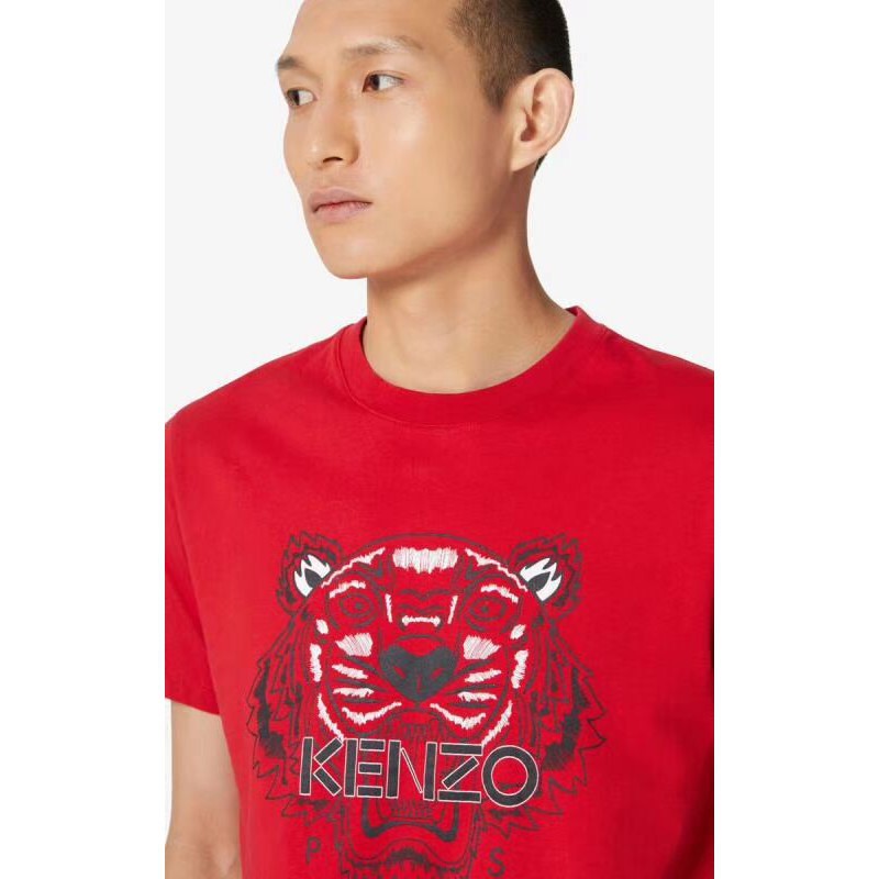 เสื้อยืดแขนสั้นพิมพ์ลายหัวเสือแฟชั่น Kenzo 2018 S - caiqinxiu.th - ThaiPick
