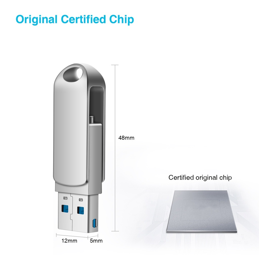 New 512GB 2IN1 OTG Flash Drive Type-C Smart Phone PenDrive - hulianjia ...
