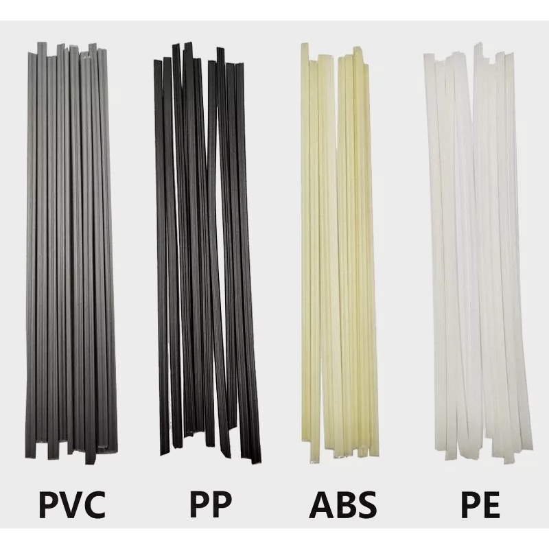 PVC ABS PP PE ขนาด 200X5X2.5 มม แท่งเชื่อม พลาสติก Plastic welding rods ...