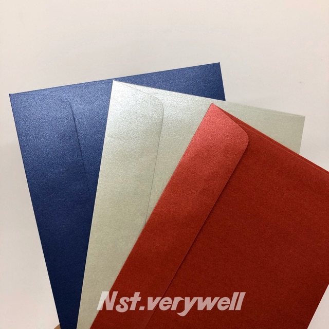 ซองใส่การ์ด 4x6 นิ้ว เมทัลลิค (50ซอง) มุก no.C6 - lee.panich - ThaiPick