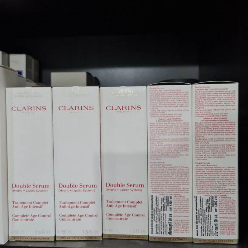 CLARINS Double Serum Complete Age Control Concentrate 30ml 50ml 75ml เคาน์เตอร์ไทย - beauty.nana ...