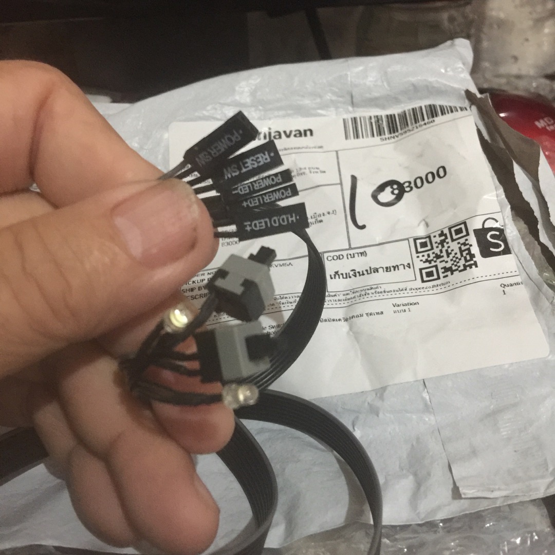 Front Panel Power Cable Switch PC สำหรับเปิดปิดเครื่องคอม ชุดเทสเครื่อง ...