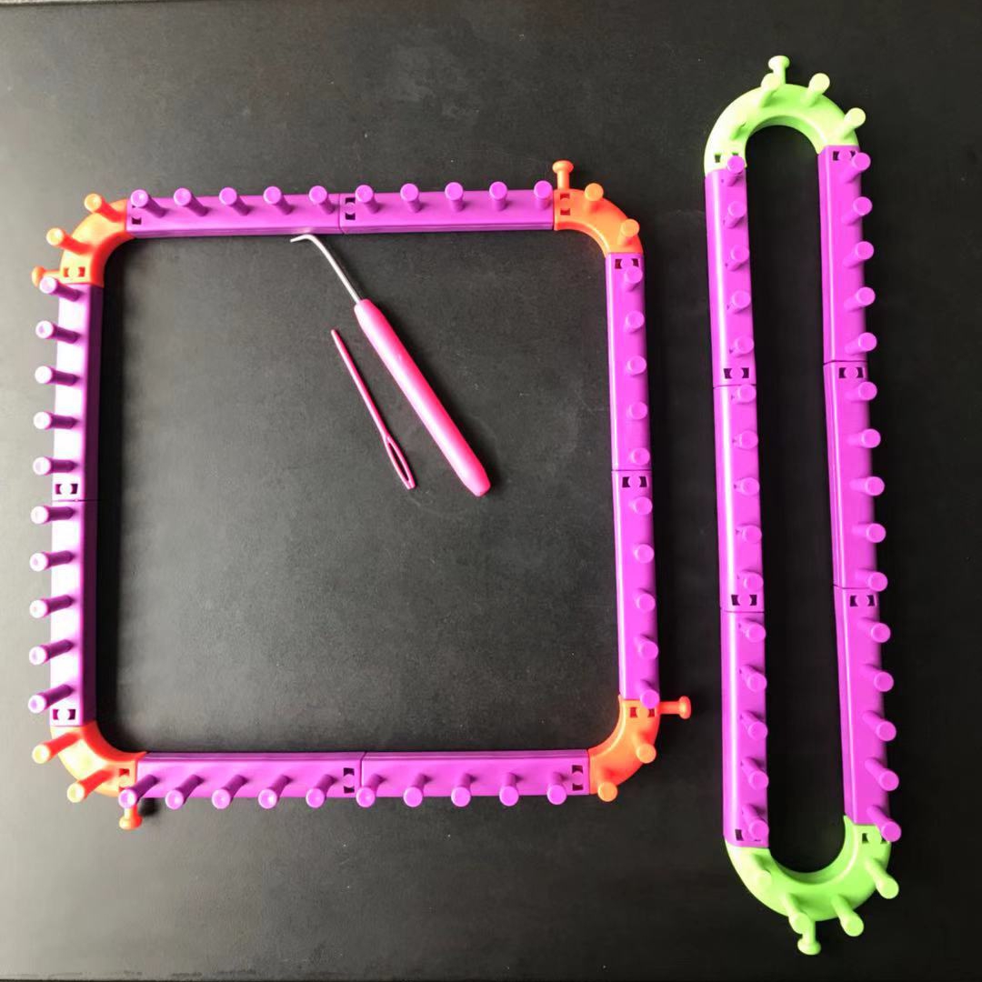 Red Embroidery Multifunctional Combination Knitting Device Scarf Hat ...