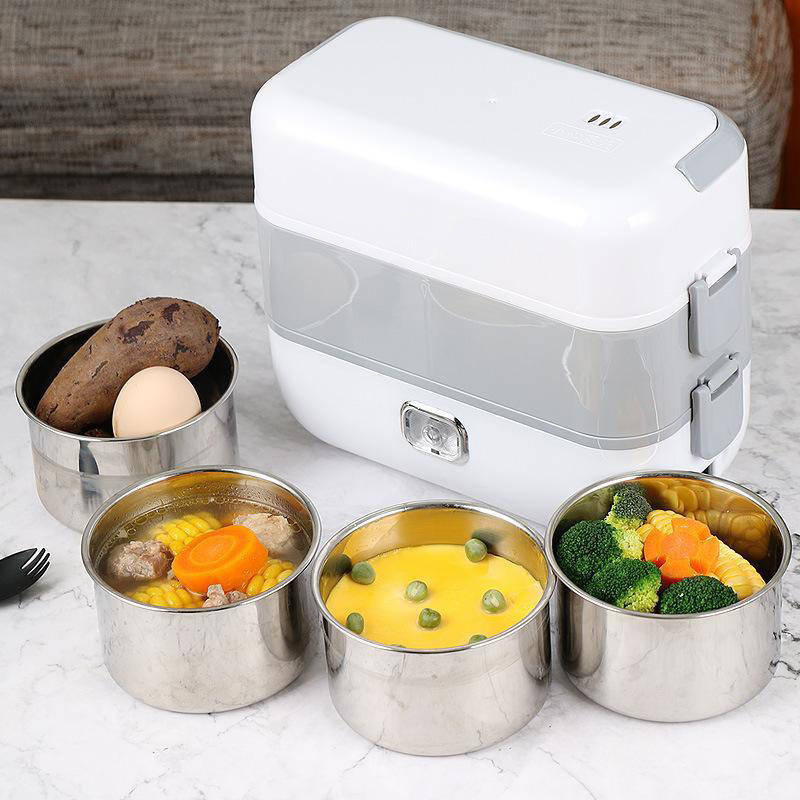 Ready Stock 2020 new mini electric lunch box Electric thermal insulation lunch box plug-in ...