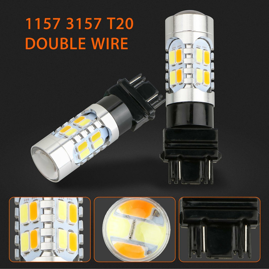 T 25 3157 20 Smd Two - Color ไฟเลี้ยวสีขาว + ไฟเบรค 5630 5730 สําหรับ ...